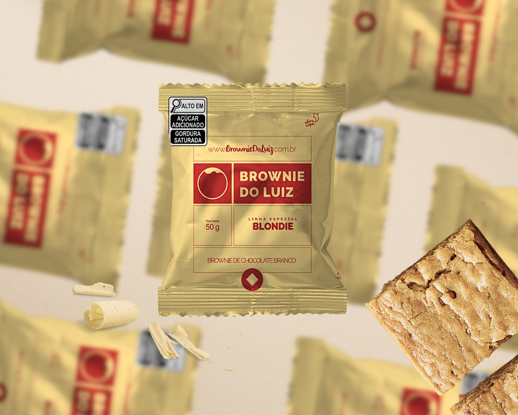 Brownie Blondie 50g | Combo com 10 unidades